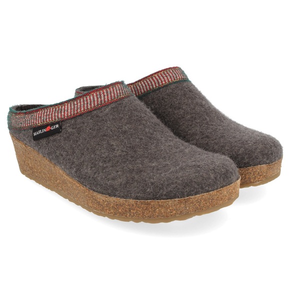 Haflinger | Shoes | Haflinger Belle Wool Cork Clog In Gray | Poshmark